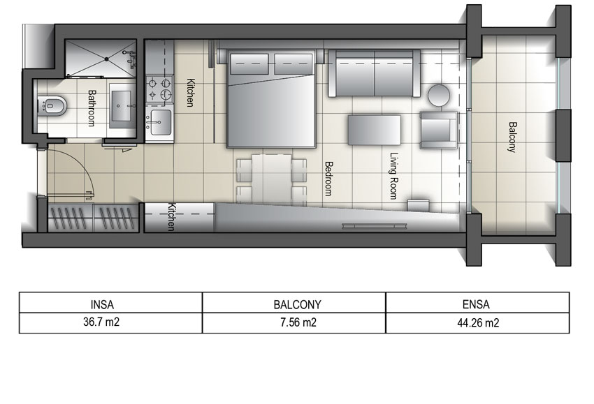 studio floor plan - Dar Alishraq